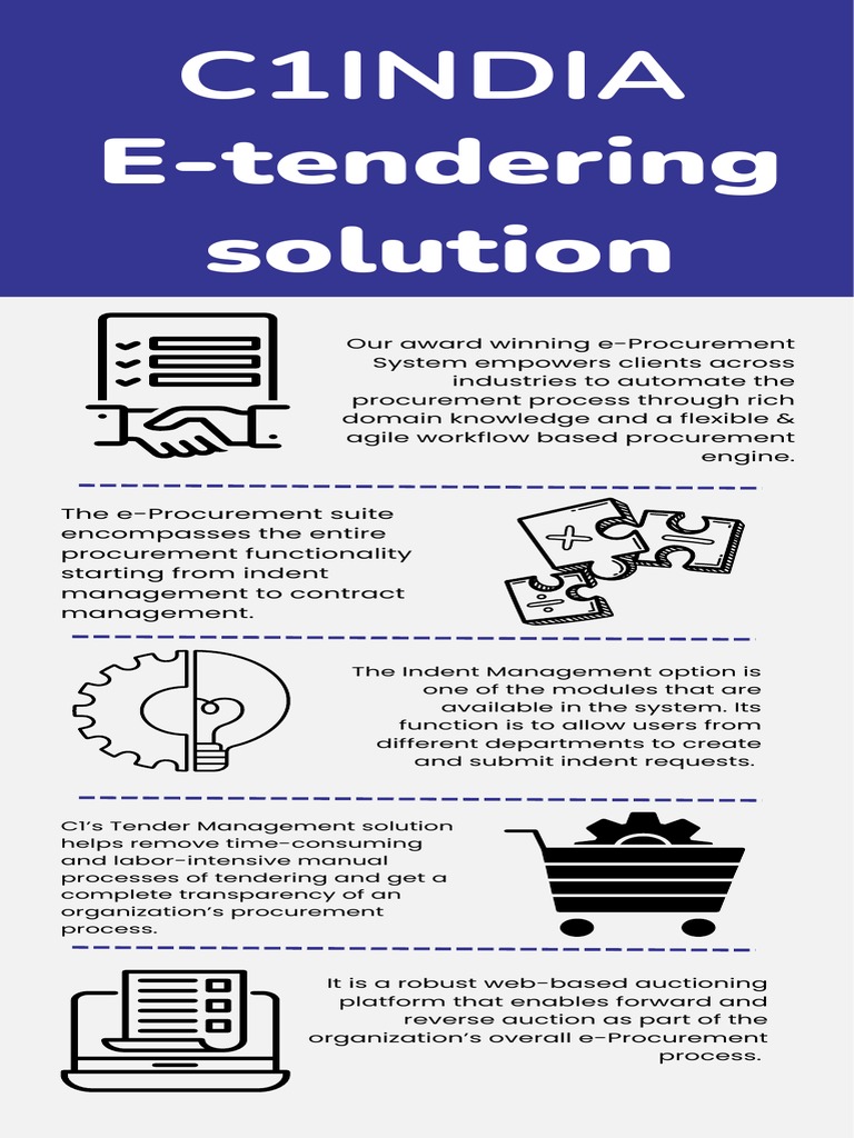 Blue Modern Minimalist Computer Hardware Infographic | PDF