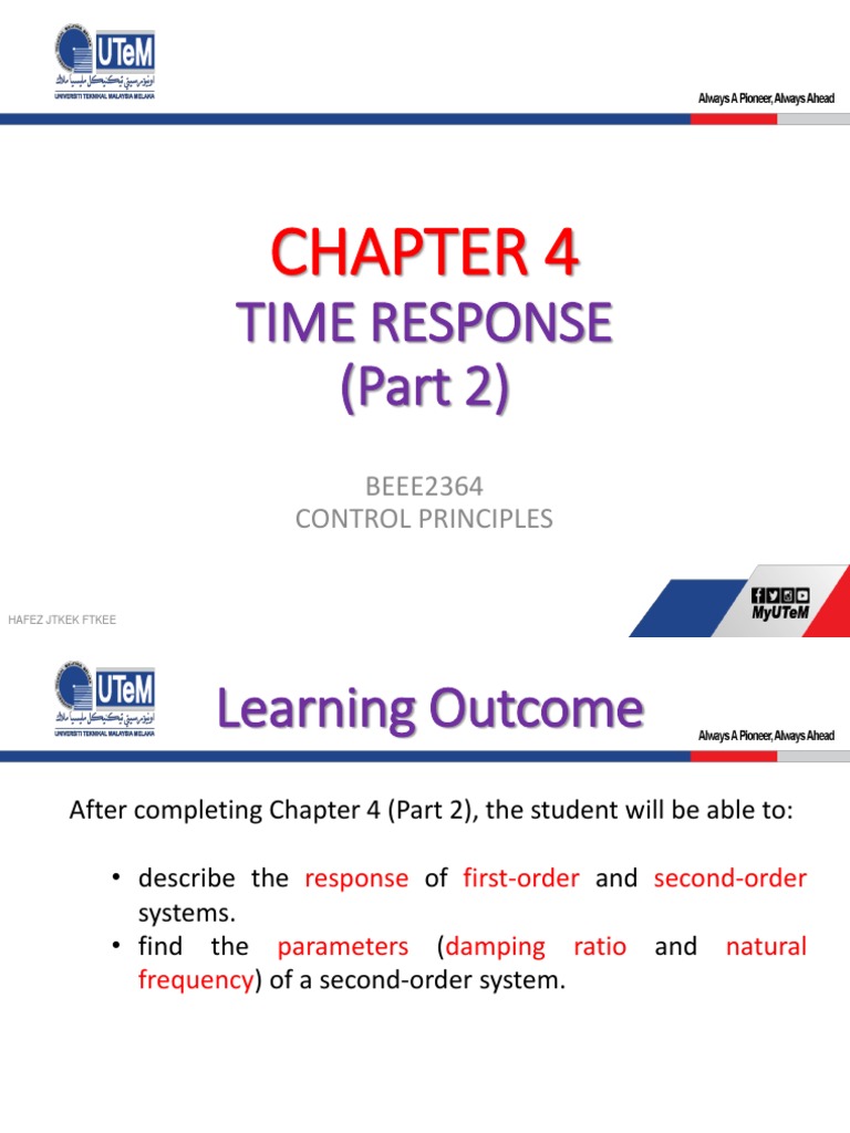 Chapter 4 - Time Response (Part 2) | PDF | Damping | Mathematics