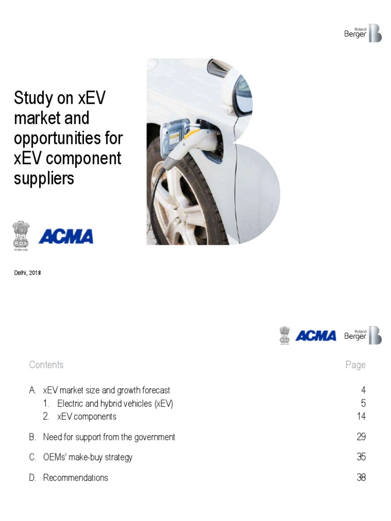 ACMA - DHI - EV Study On Electric Mobility | PDF | Electric Vehicle ...