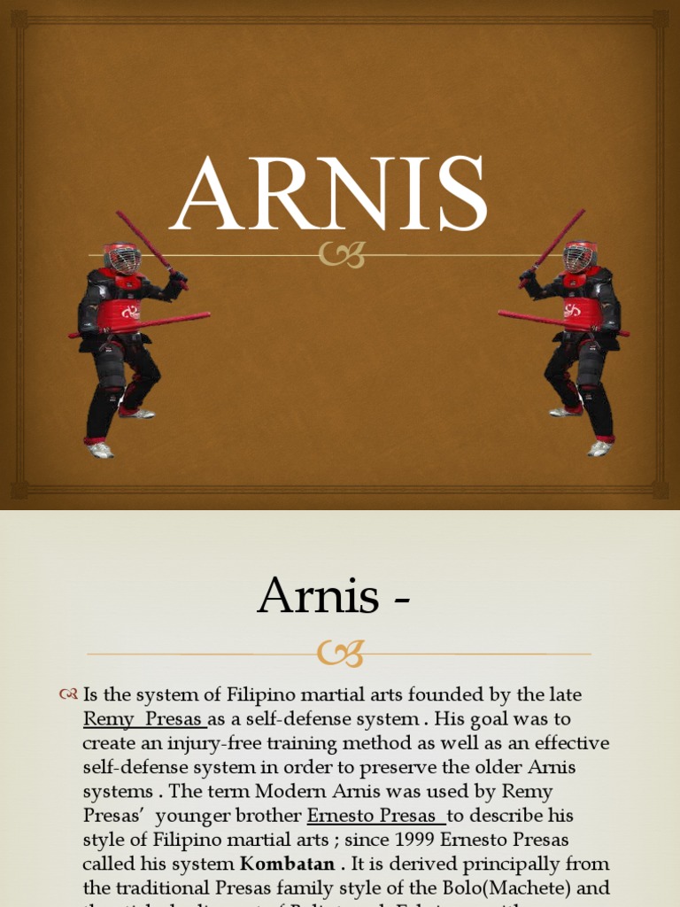 Arnis PPT 1 | PDF | Foot | Combat Sports