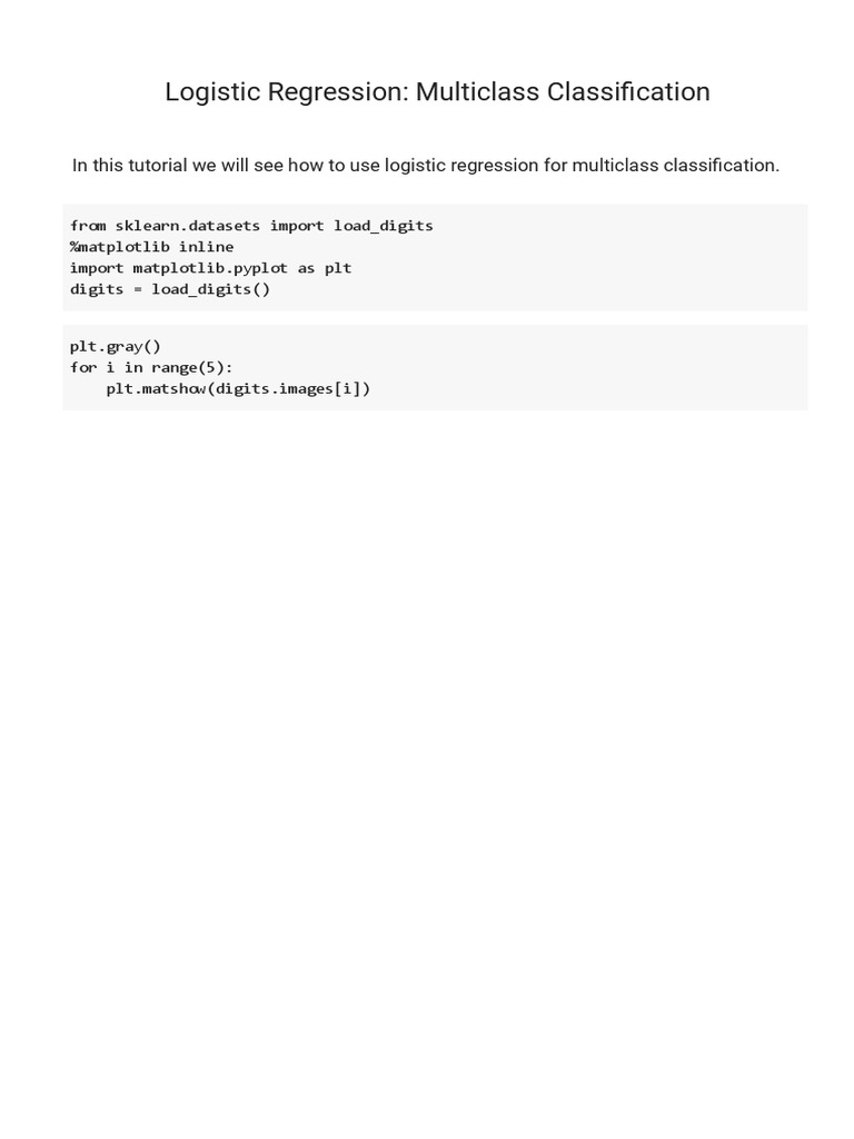 8 - Logistic - Regression - Multiclass - Ipynb - Colaboratory | PDF | Cybernetics | Statistical ...