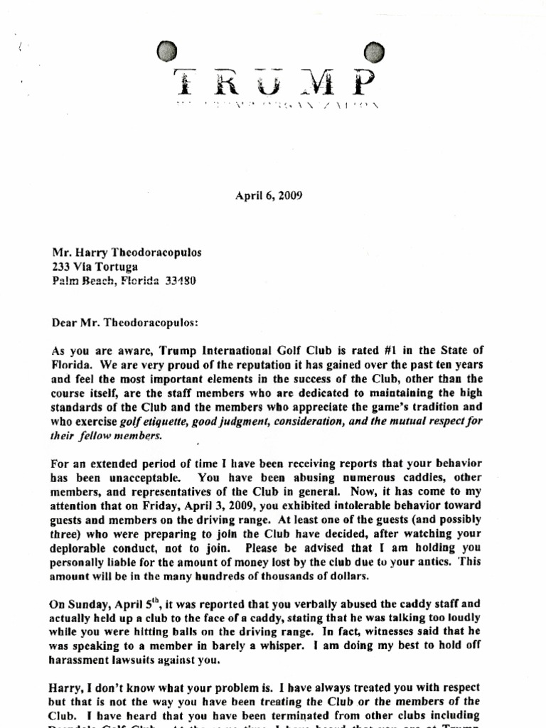 Trump Letter | PDF