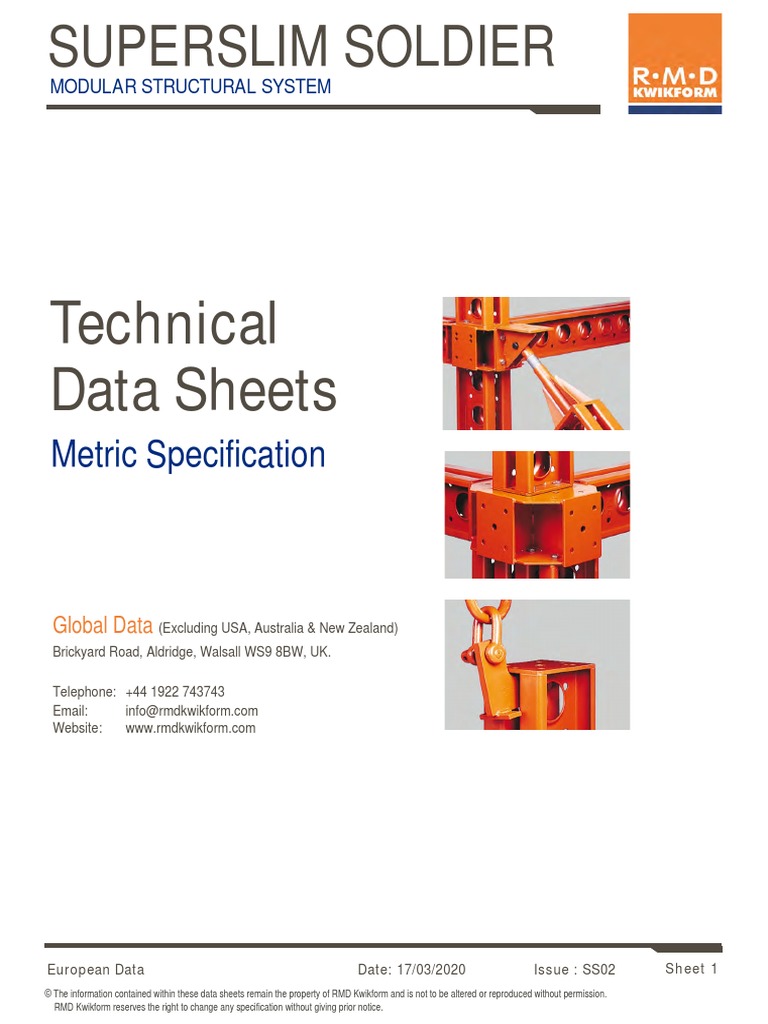 Superslim-Technical-Datasheets 17 MARCH 2020 | PDF | Beam (Structure ...
