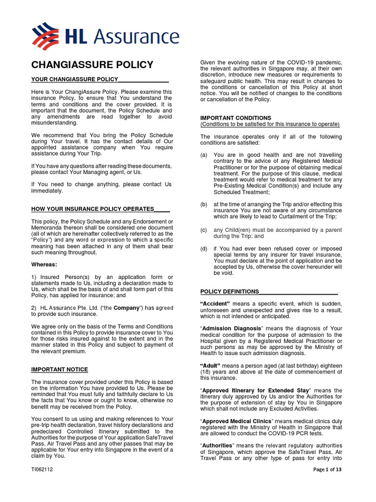 Policy Wording | PDF | Medicine | Insurance