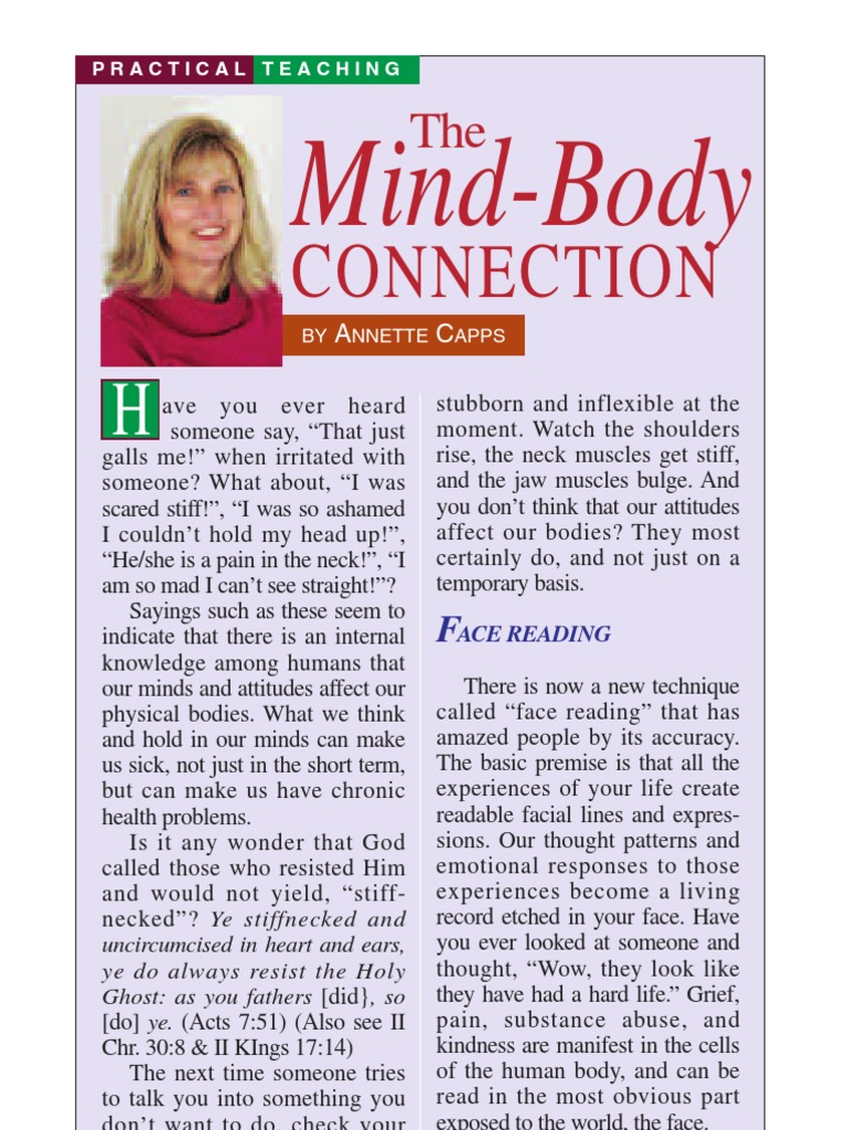 The Mind Body Connection | PDF | Faith Healing | Abraham