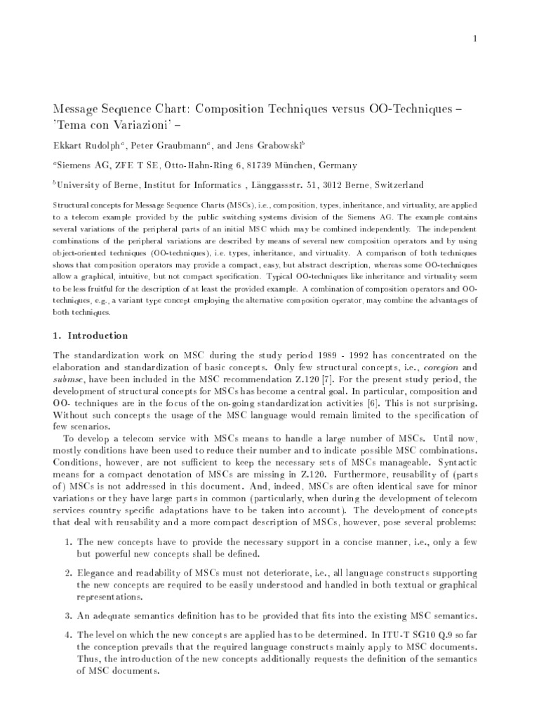 Message Sequence Chart: Composition Techniques Versus OO-Techniques ...