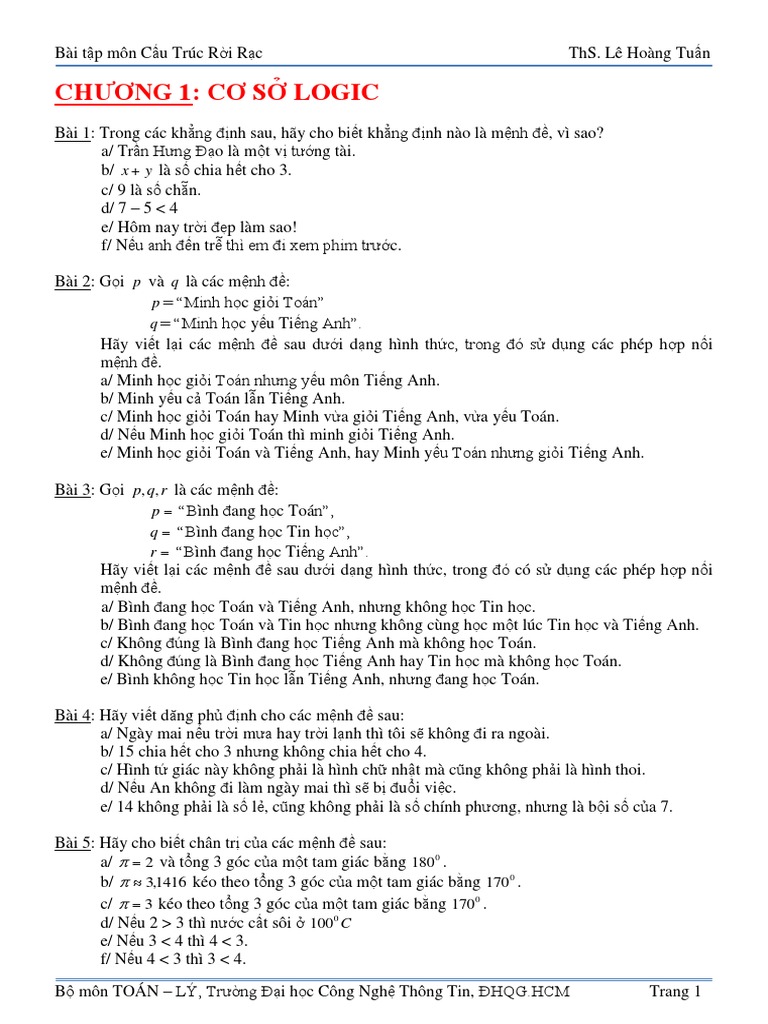 Baitap CTRR UIT | PDF