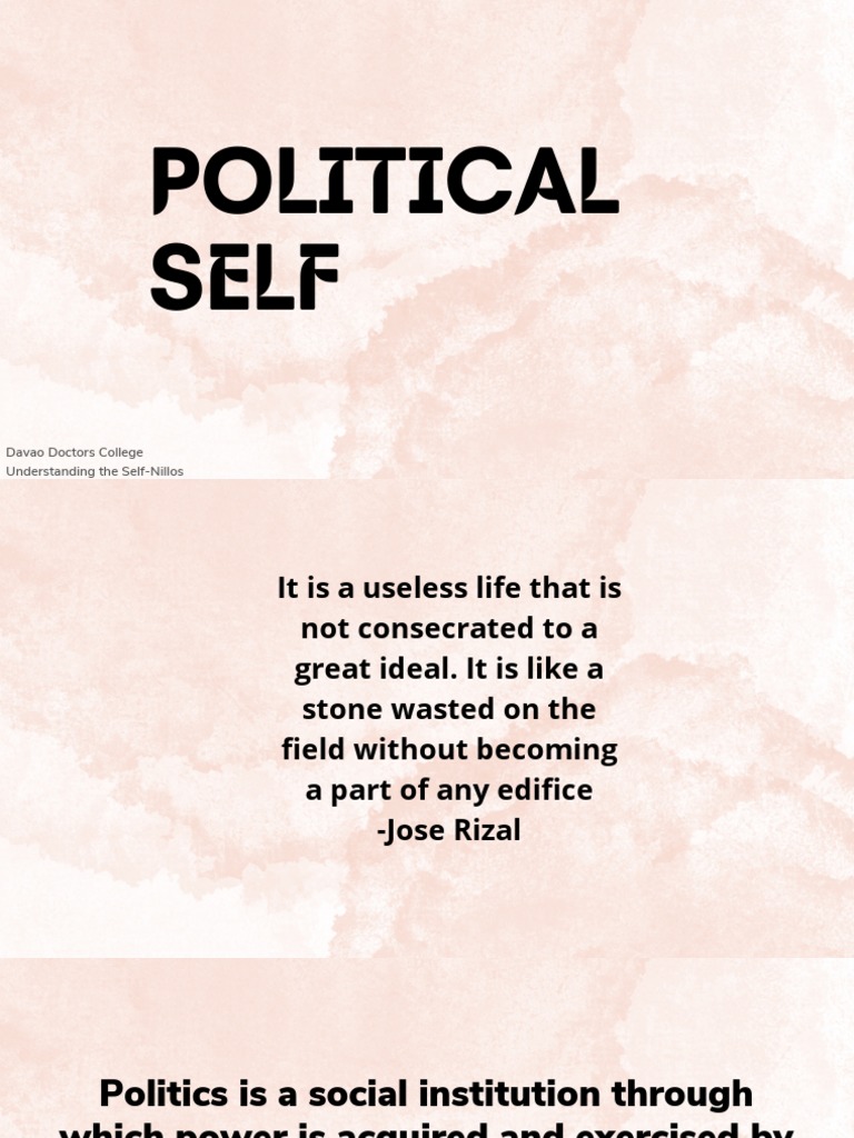 Understanding Political Self and Identity | PDF | Politics | Social Science