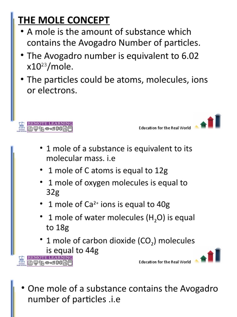 Mole Concept (Autosaved) | PDF