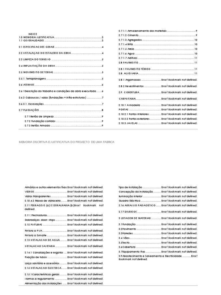 Memoria Descritiva Marracuene | PDF | Concreto | Cimento
