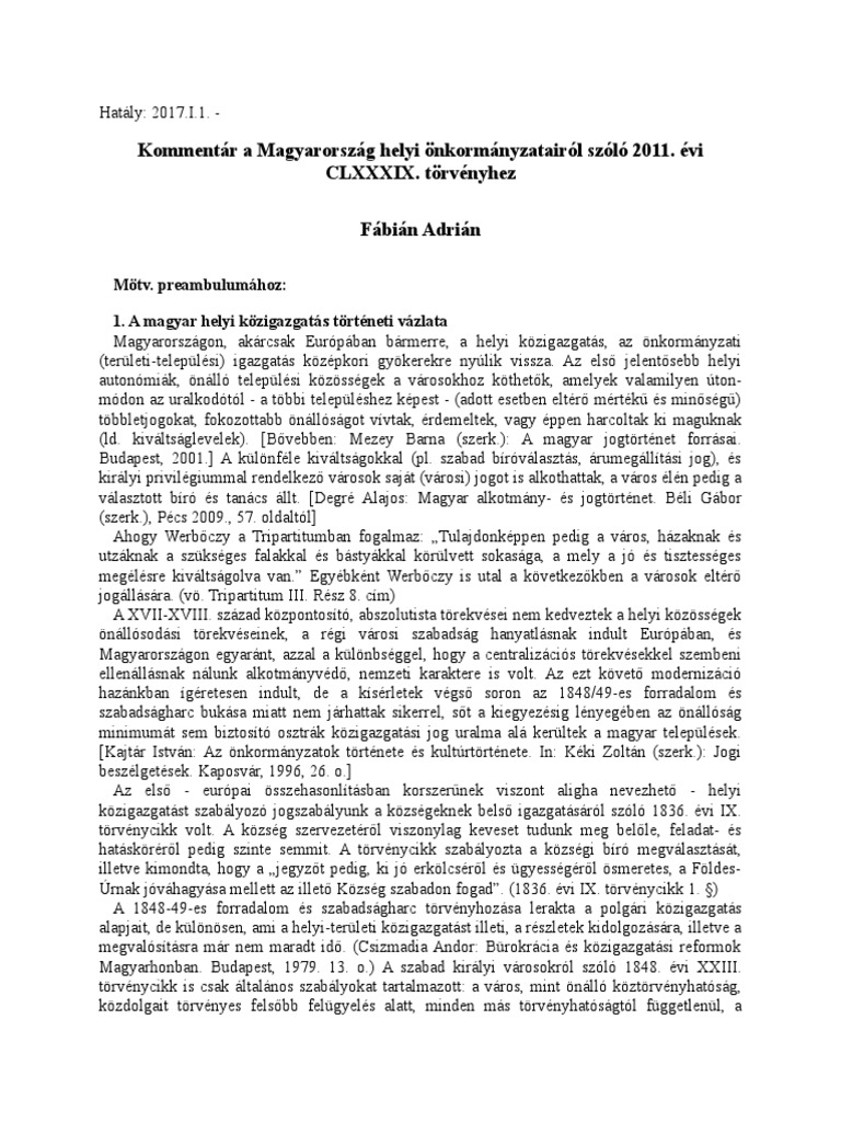 Mötv. Kommentár | PDF