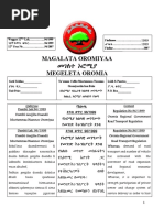 Seera Maatii Naannoo Oromiyaa - PDF - Dirzon | PDF