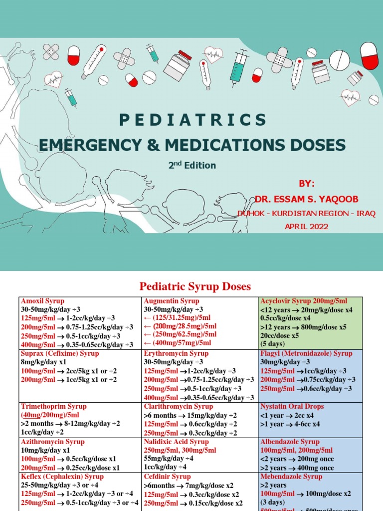 Pediatrics Emergency & Medications Doses: 2 Edition | PDF