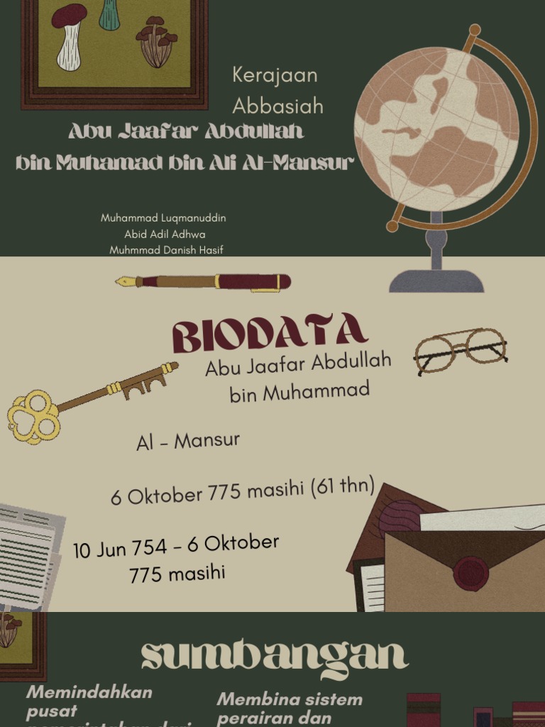 Kerajaan Abbasiah: Abu Jaafar Abdullah Bin Muhamad Bin Ali Al-Mansur | PDF