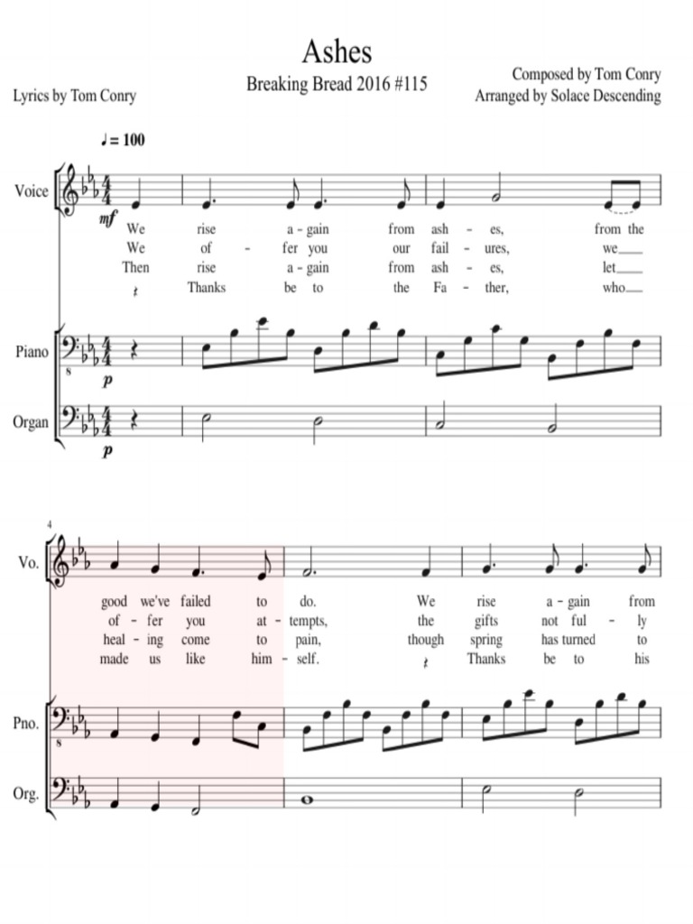 Ashes - Tom Conry | PDF