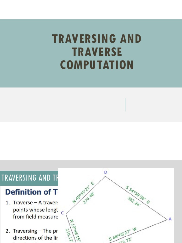 Traversing and Traverse Computation | PDF Traversing and Traverse Computation | PDF