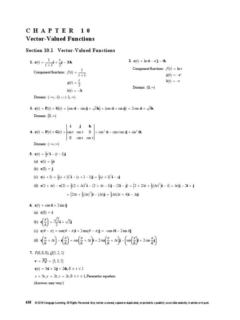 Graphing Vector-Valued Functions | PDF | Elementary Mathematics ...