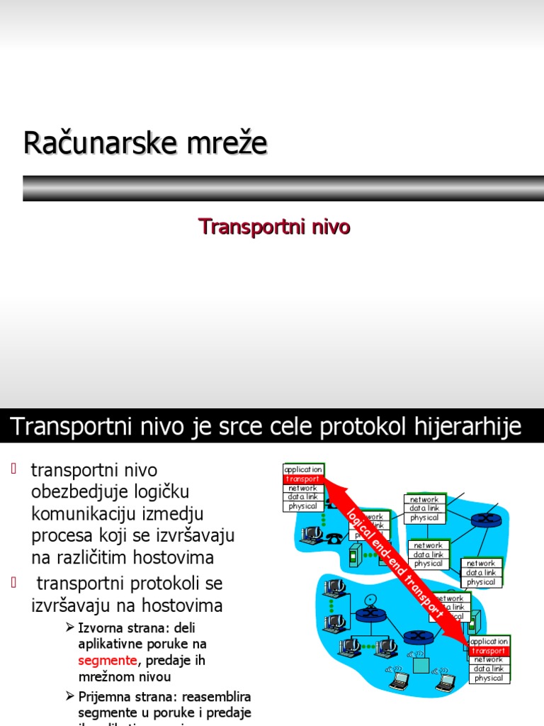 7.transportni Nivo I Protokoli | PDF