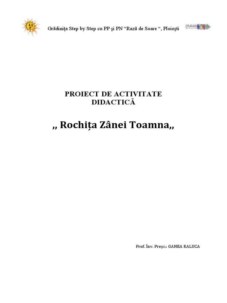 Joc Didactic Cunoasterea Mediului | PDF