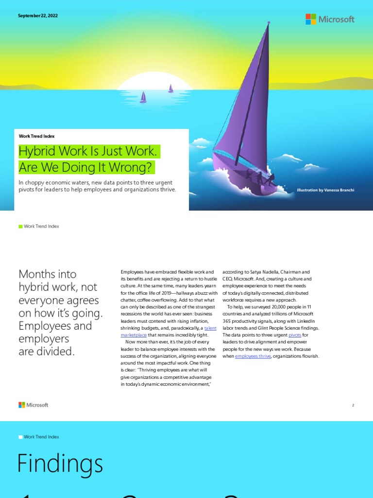 2022 Work Trend Index Pulse Report Sep-3697 | PDF