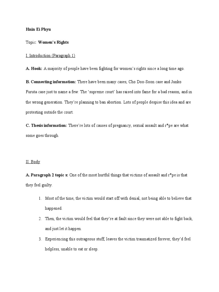 Hnin Ei Phyu | PDF | Sexual Assault | Psychology