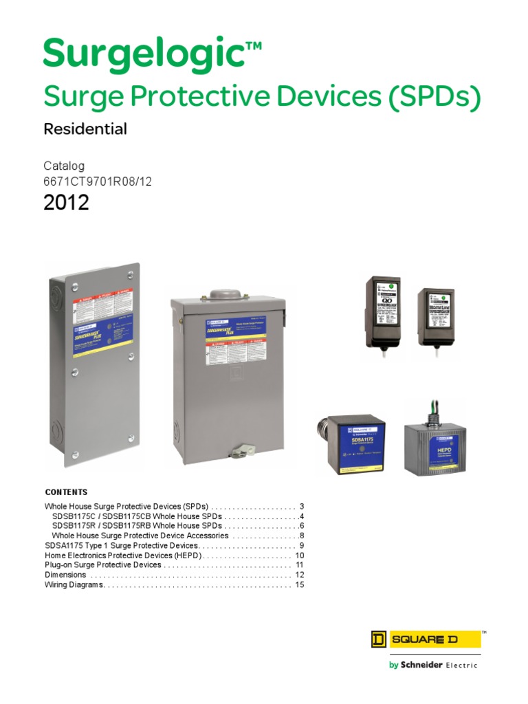 Surge Protective Devices (SPDS) : Surgelogic | PDF | Fuse (Electrical ...