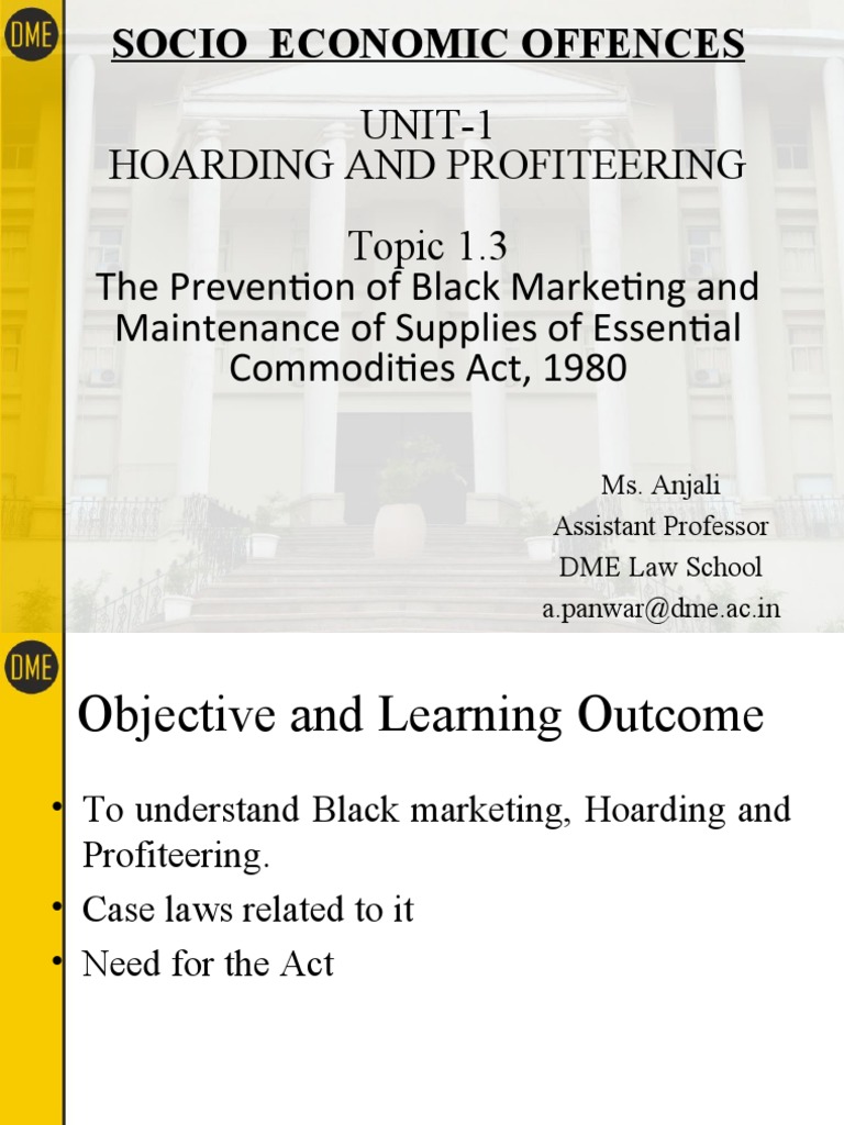 Preventing Profiteering During Crisis: An Analysis of Laws Against ...