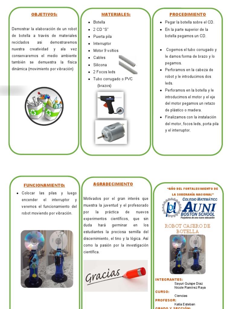 Triptico Robot Casero | PDF