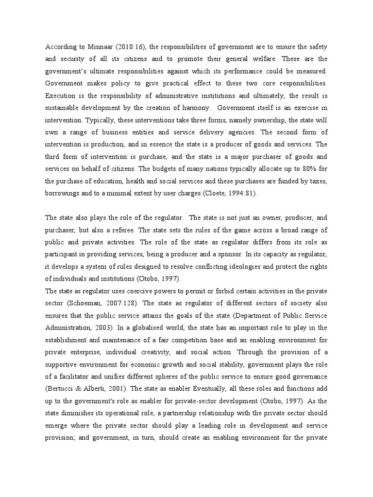 Public Policy Group Assignment | PDF | Governance | Welfare