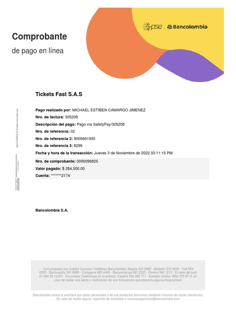 Comprobante de Pago en Linea | PDF | Finanzas y dinero