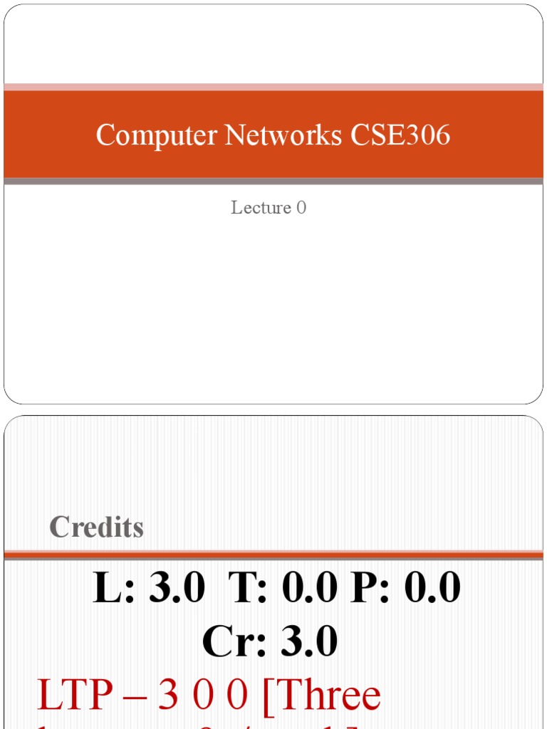 Lecture 0 | PDF | Computer Network | Engineering