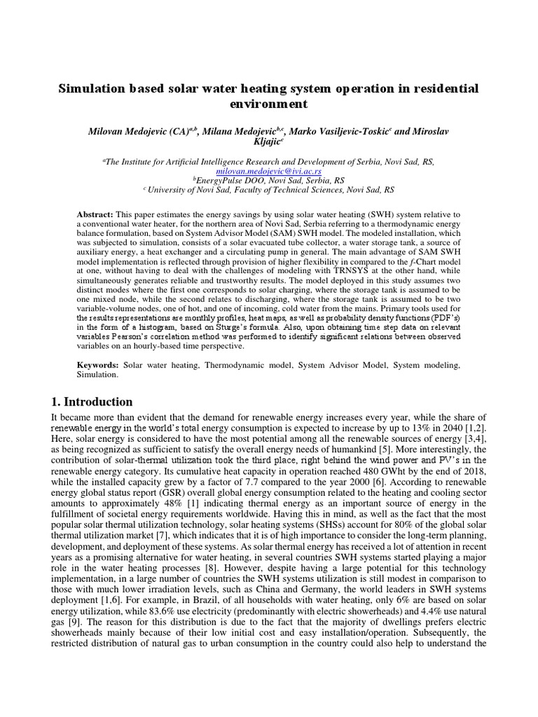 Medojevic - SimTerm2022 Manuscript R1 | PDF | Metrology | Physical ...