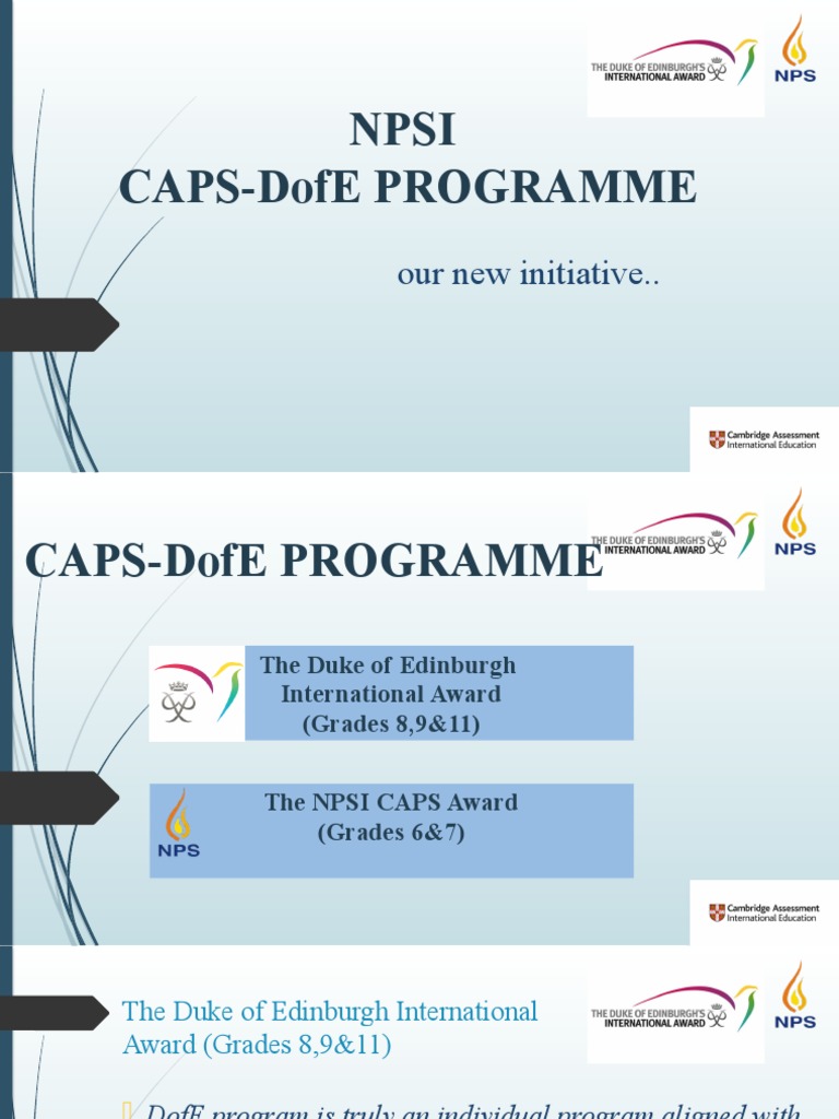 Npsi Caps-Dofe Programme Students | PDF