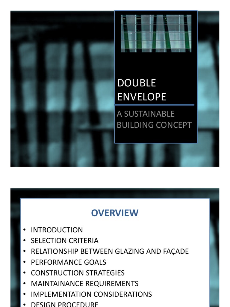 Double Envelope | PDF | Window | Ventilation (Architecture)