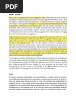 18 Examples of Print Media Types | PDF | Newspapers | Books