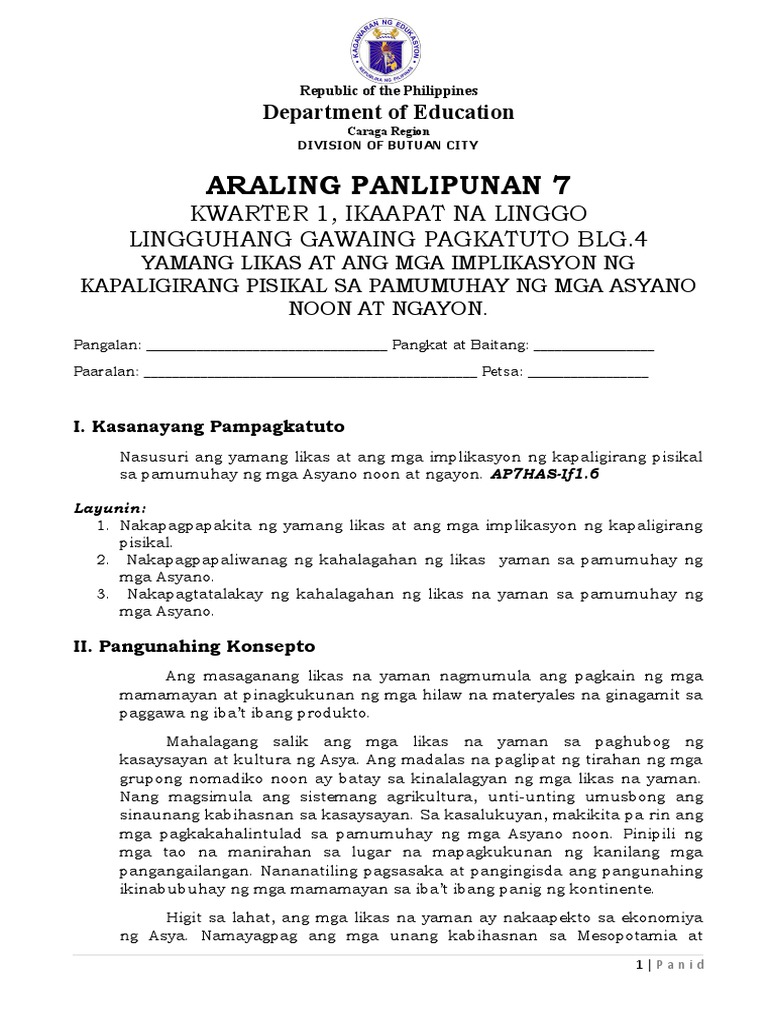 Ap7 Wlas Q1 W4 Albar | PDF