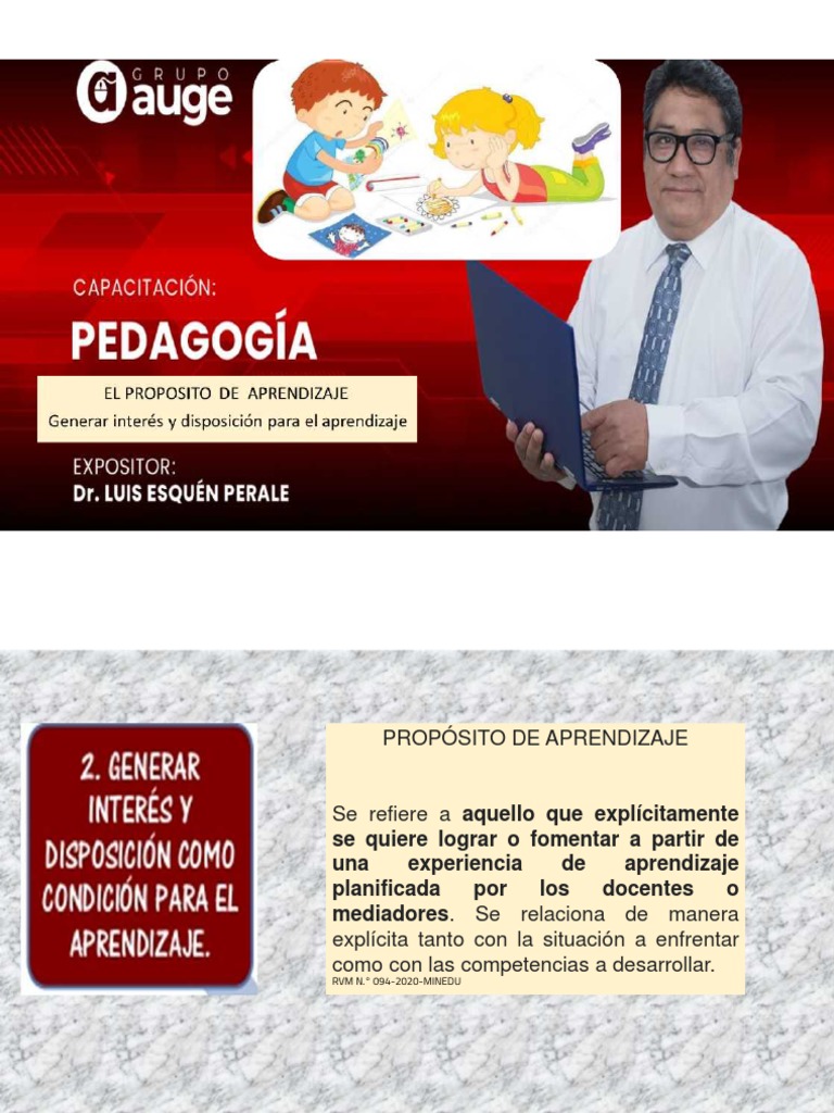 Generar Interes y Disposicion para El Aprendizaje | PDF