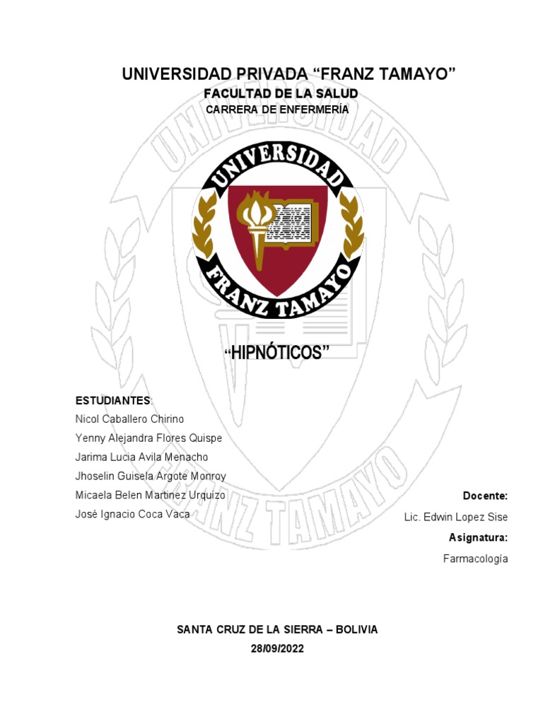 Hipnóticos | PDF | Benzodiazepinas | Medicina CLINICA