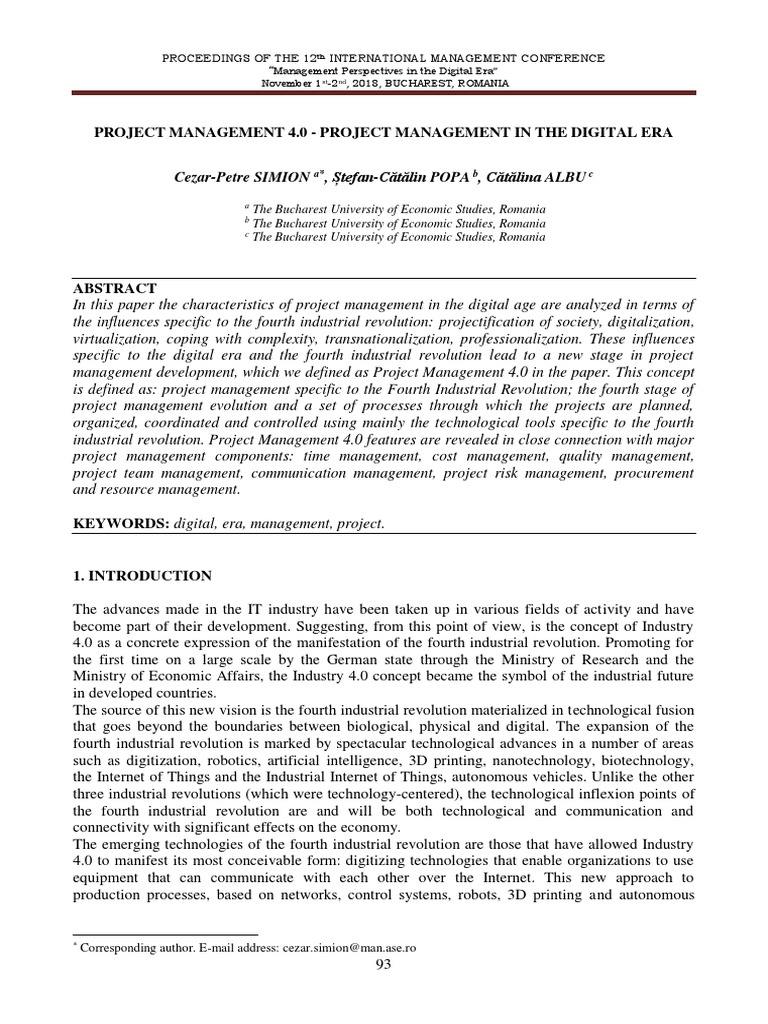 Cezar-Petre SIMION, Ștefan-Cătălin POPA, Cătălina ALBU: Project ...