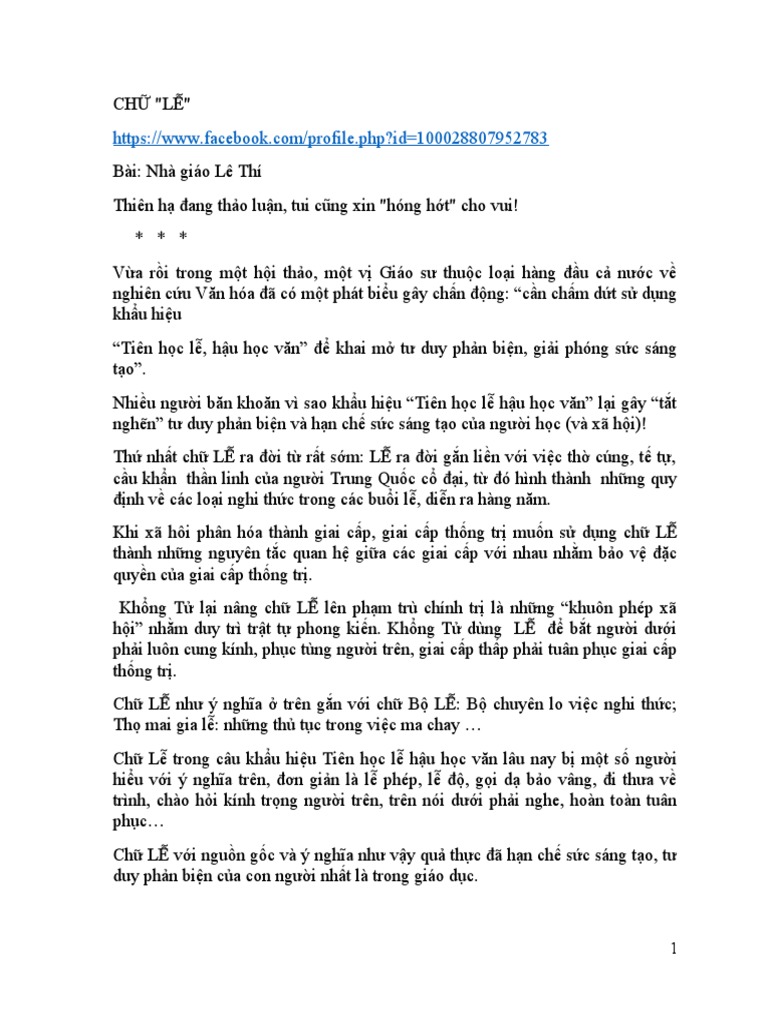 Chu Le | PDF
