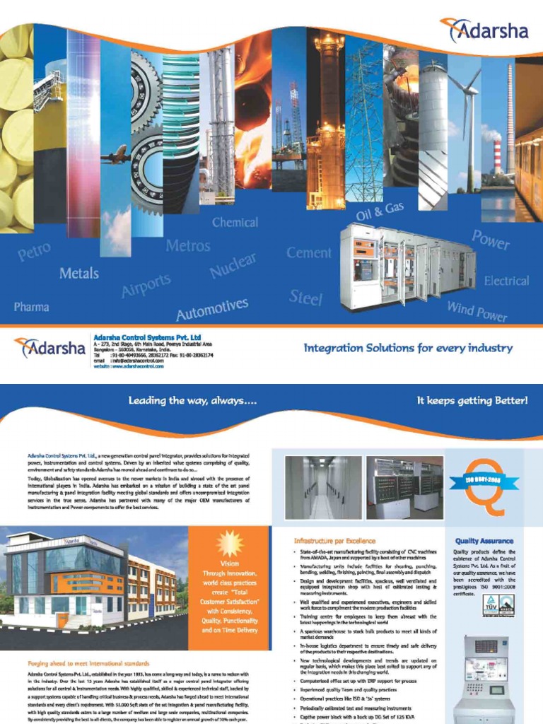 Adarsha Electrical Brochure | PDF