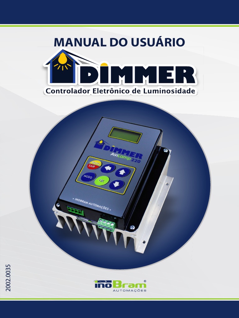 Manual do Dimmer Avilamp 220V | PDF | Bens manufaturados | Equipamento