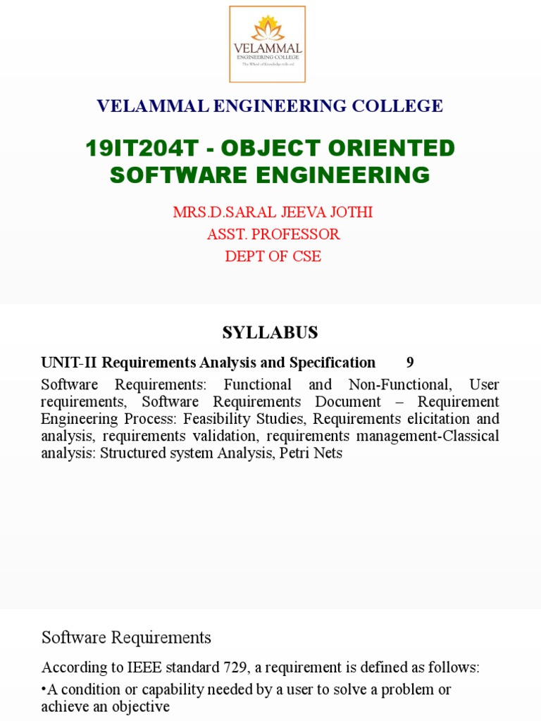 Unit-2 Oose | PDF | Use Case | Specification (Technical Standard)