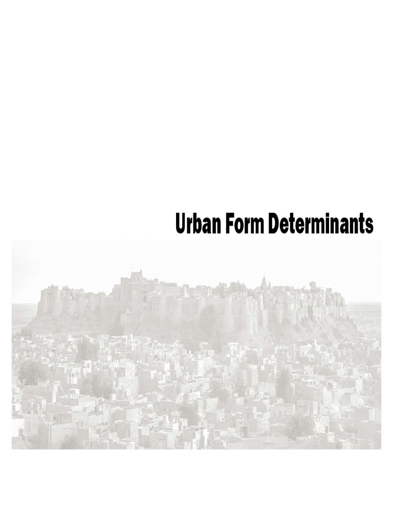 Urban Form Determinants and Influences | PDF | Economic Sectors