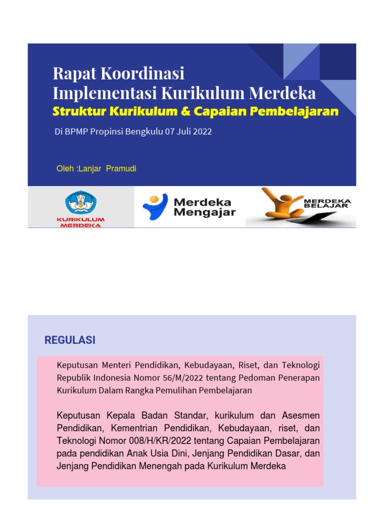 Struktur Kurikulum Dan Capaian Pembelajaran | PDF