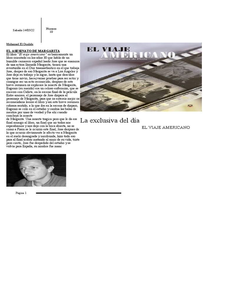 Un resumen del libro "El viaje americano | PDF