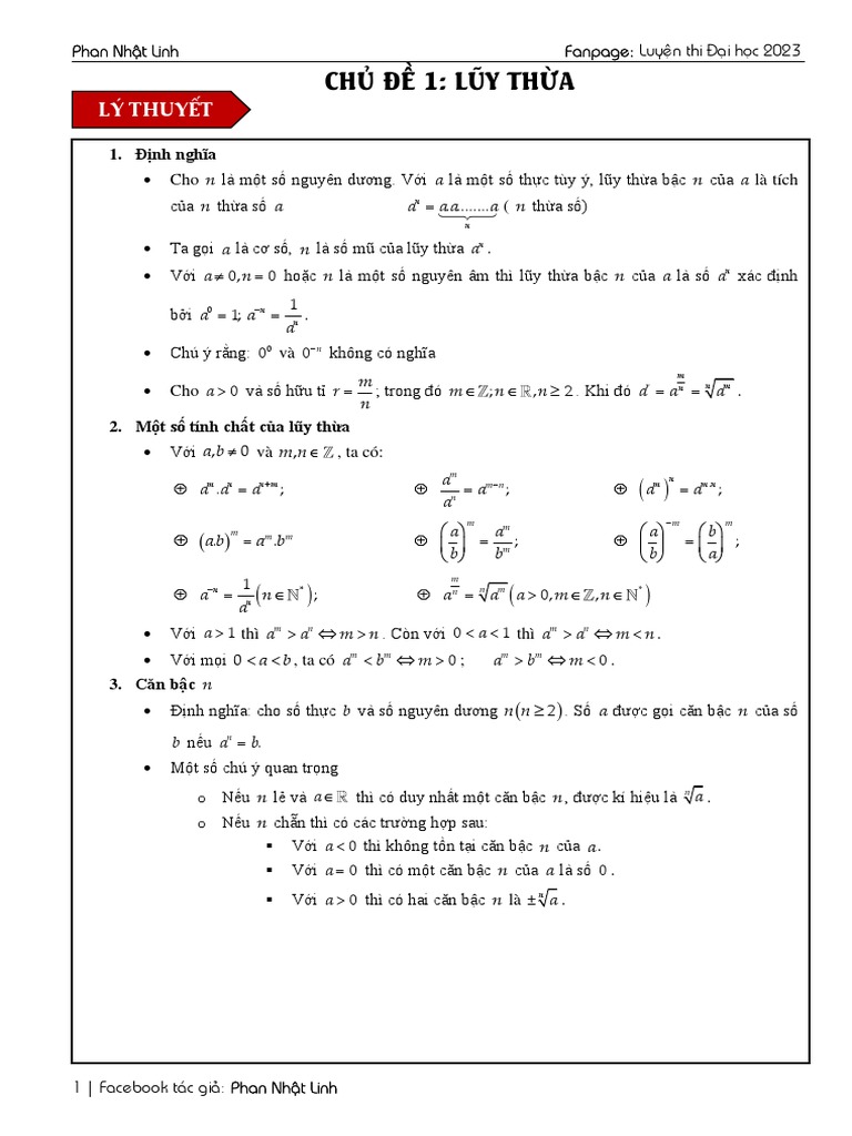 Quan Trong Logarit | PDF