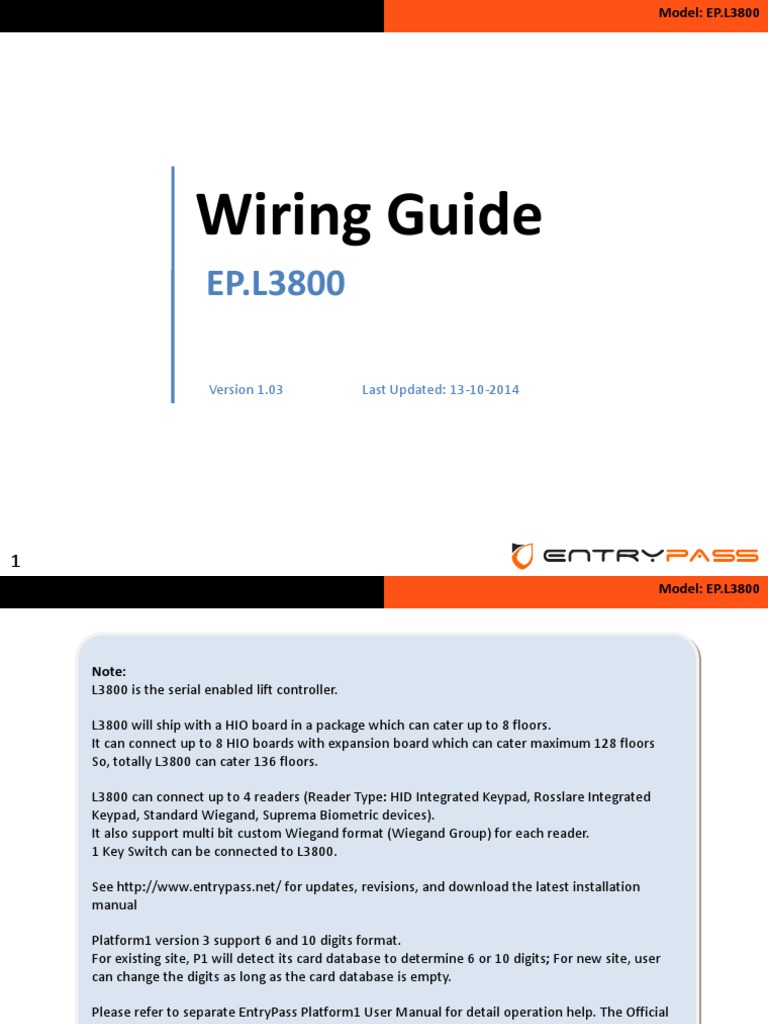 L3800 Wiring Guide V1 - 03 | PDF