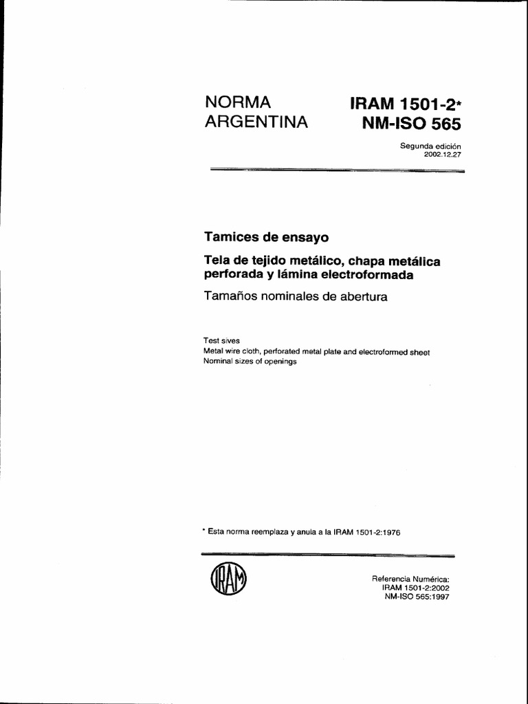 IRAM 1501 Parte2 - 02 | PDF