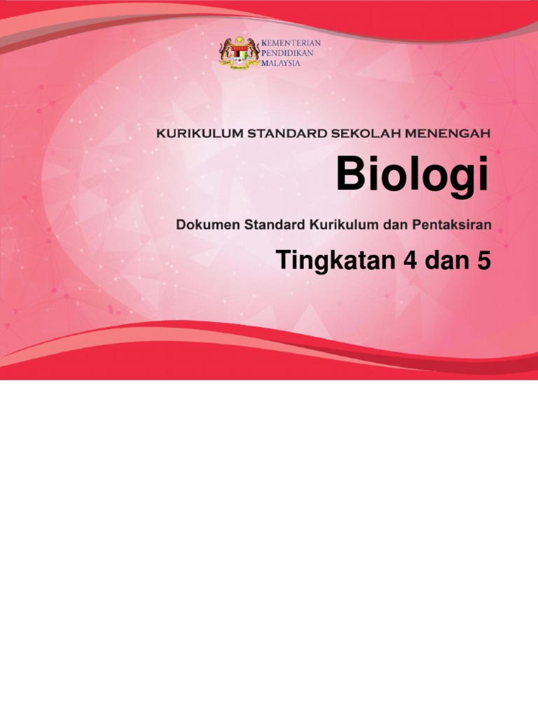 DSKP KSSM Biologi t4 Dan T5-Min | PDF